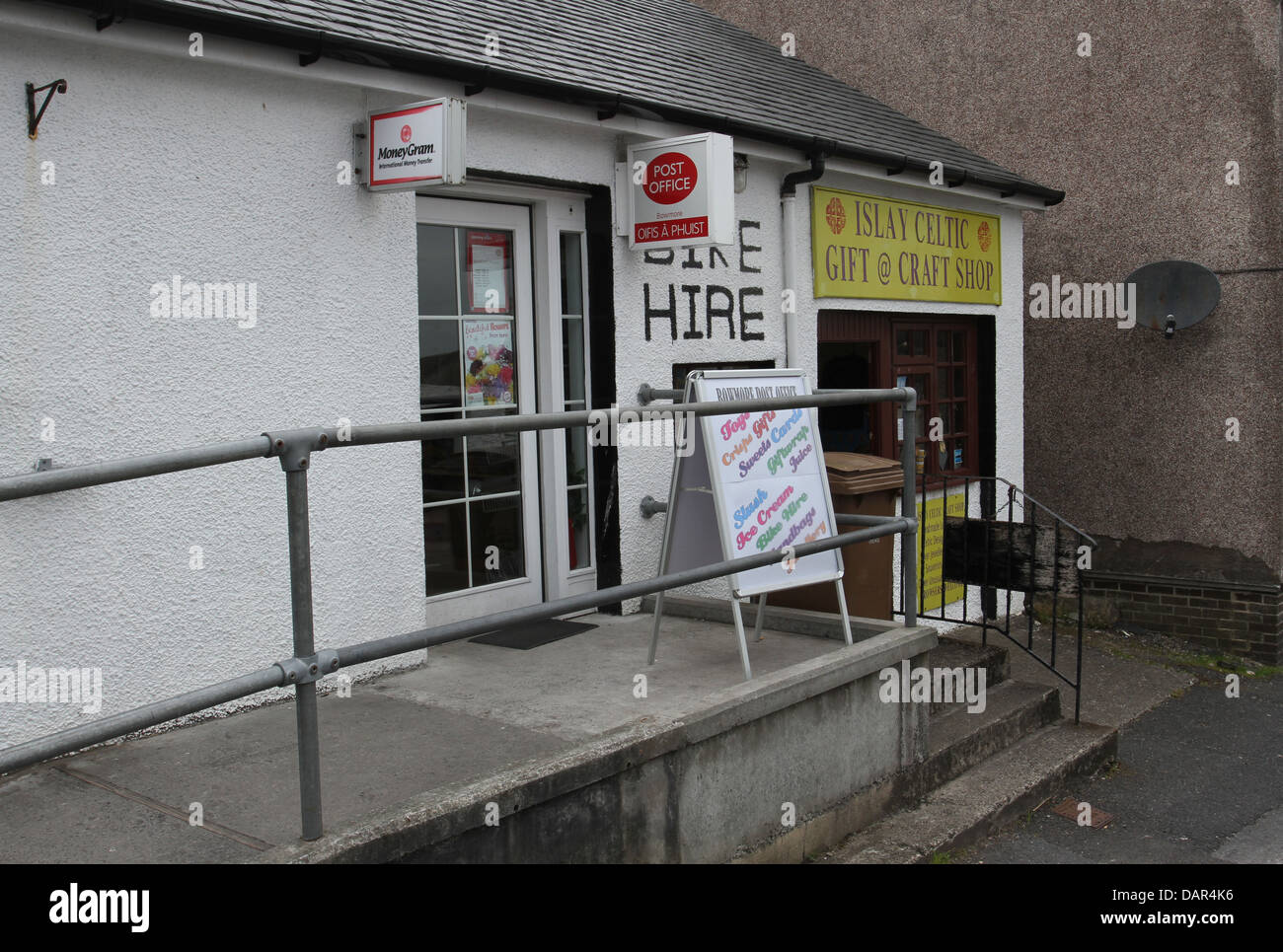 Exterior of Post Office Bowmore Isle of Islay Scotland July 2013 Stock ...