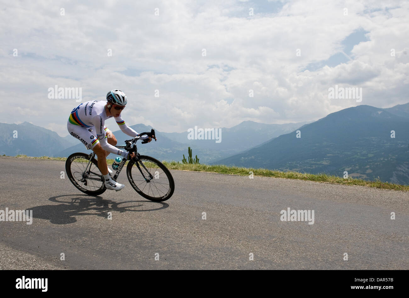 Chorges, France. 17th July, 2013. Tony Martin (Omega Pharma Quick Step ...