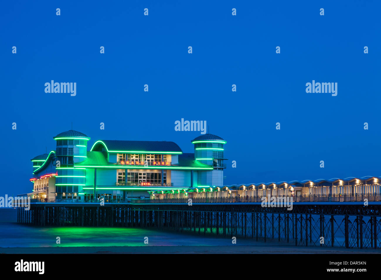 Grand Pier Weston Super Mare Night High Resolution Stock Photography ...