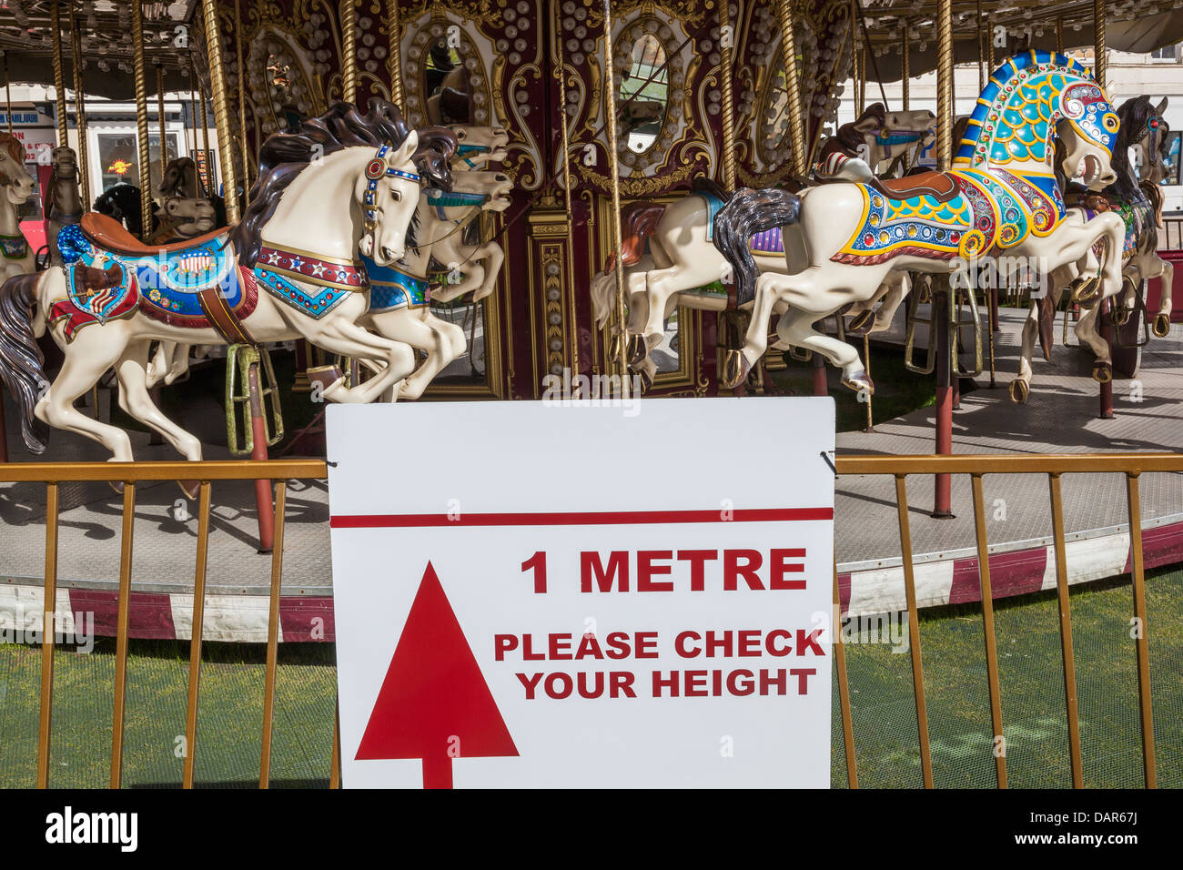 England, Somerset, Weston-Super-Mare, Carousel Stock Photo - Alamy