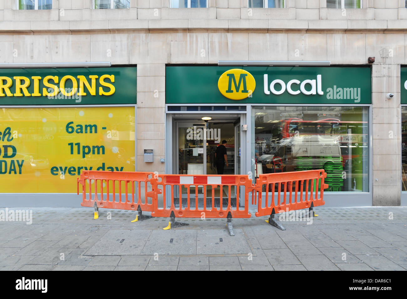 New Oxford Street, London, UK. 17th July 2013. The Morrisons Local on ...