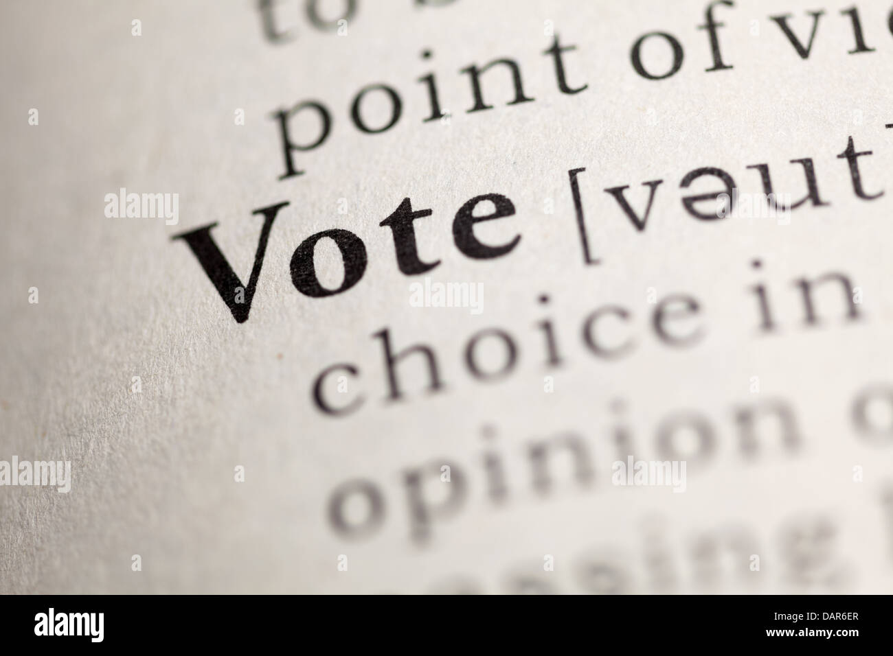 Definition of vote hi-res stock photography and images - Alamy