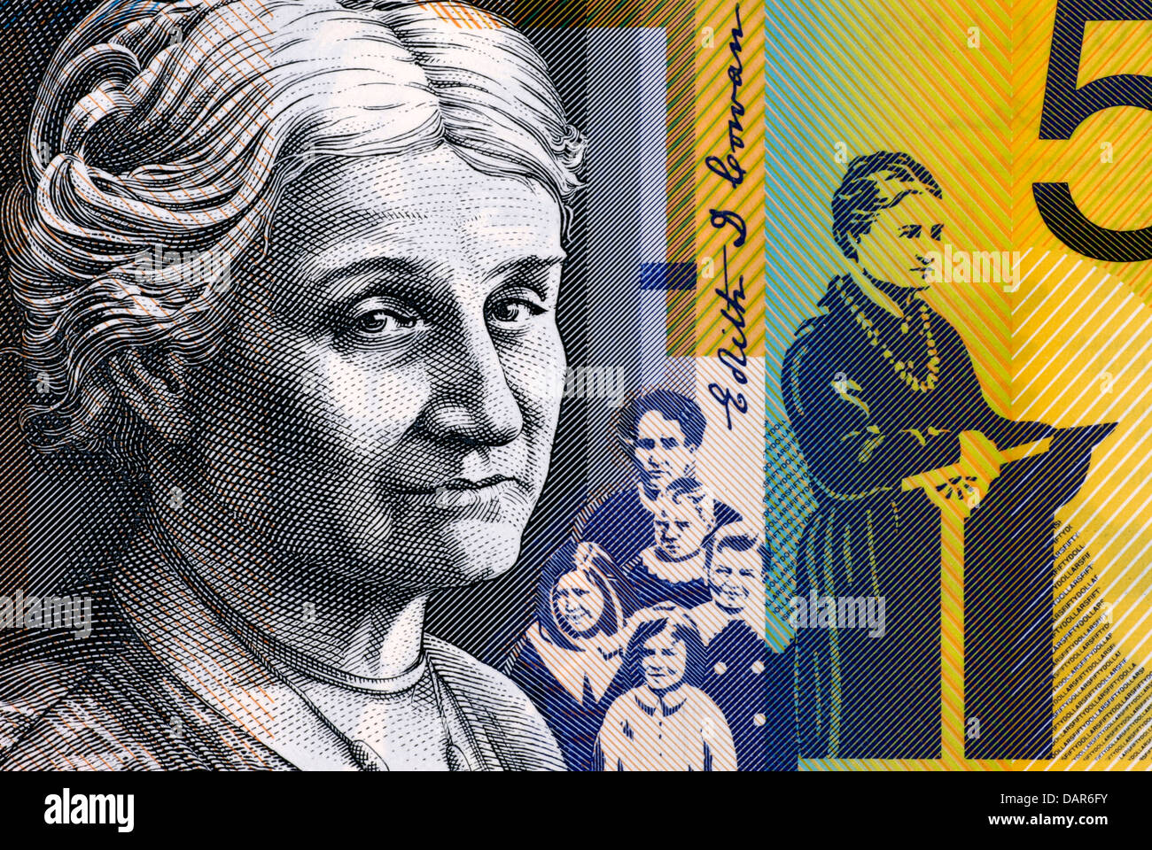 Edith Cowan (1861-1932) on 50 Dollars 2009 from Australia Stock Photo ...