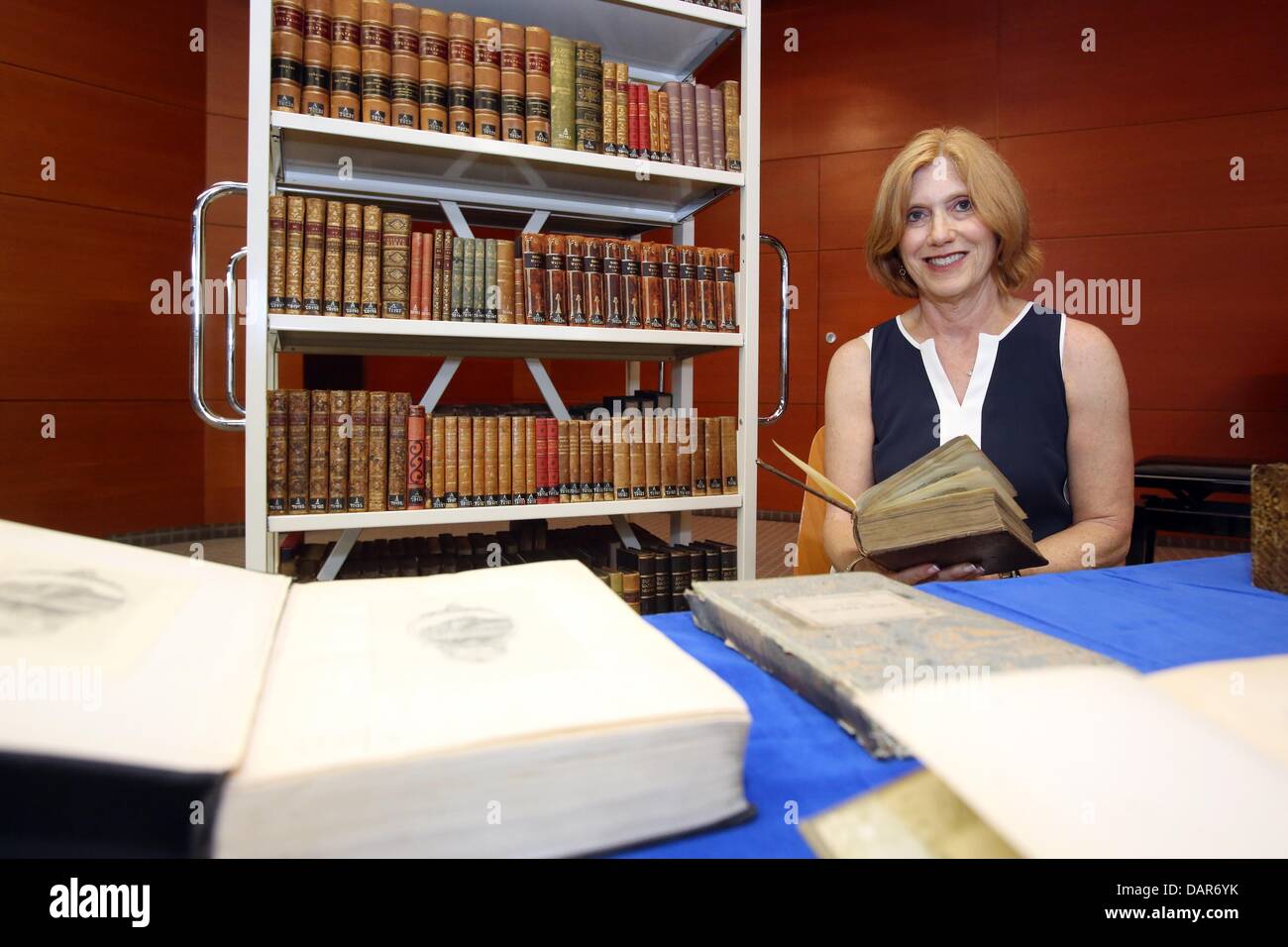 Nancy Petschek-Kohn, great-granddaughter of the owners, holds a Jewish ...