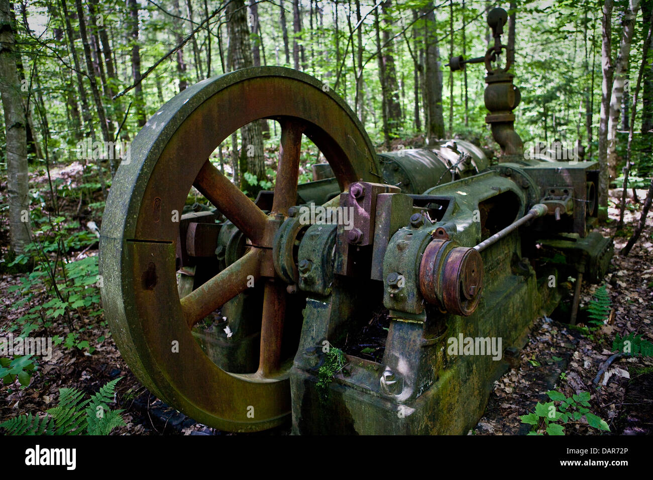 Old machineries are left to decay at the Redstone Red Granite quarry in ...