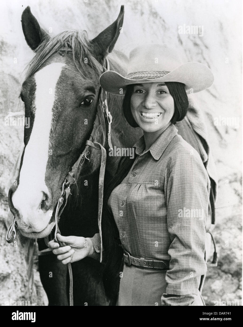 BUFFY SAINTE-MARIE Promotional photo of Canadian-American folk singer ...