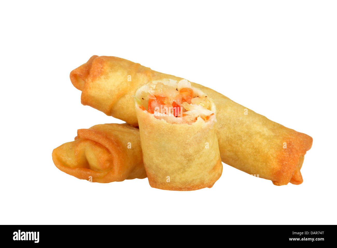 Cut spring rolls hi-res stock photography and images - Alamy