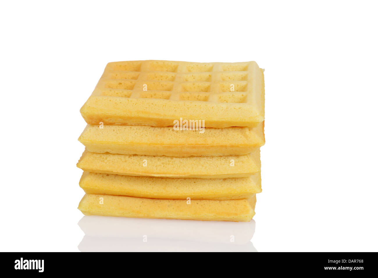 Stack of waffles Stock Photo - Alamy