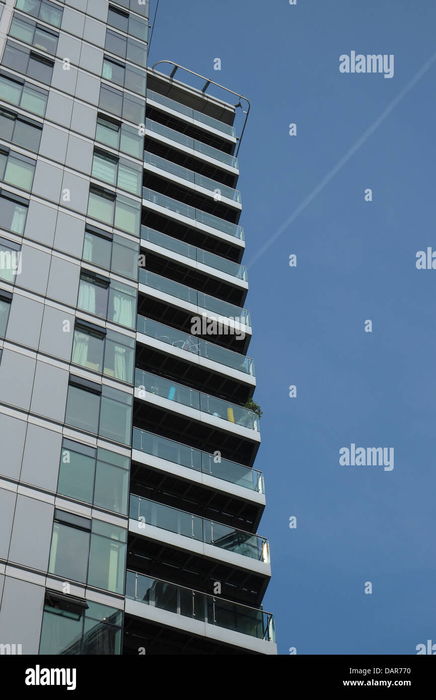 England, manchester, Modern apartment building Stock Photo - Alamy
