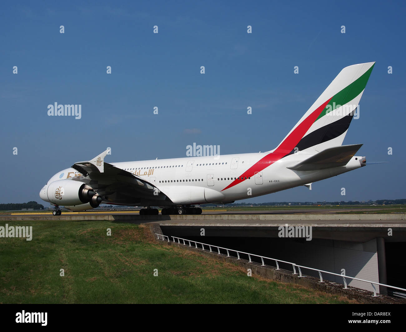 A6-EEC Emirates Airbus A380-861 - cn 110 at Schiphol (Amsterdam Airport ...