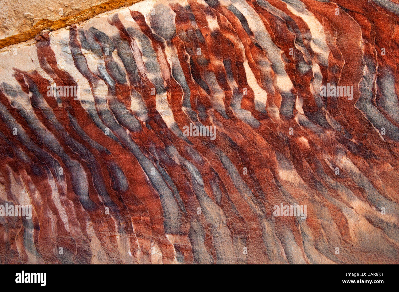 Multi-colored rocks in Petra, Jordan Stock Photo - Alamy