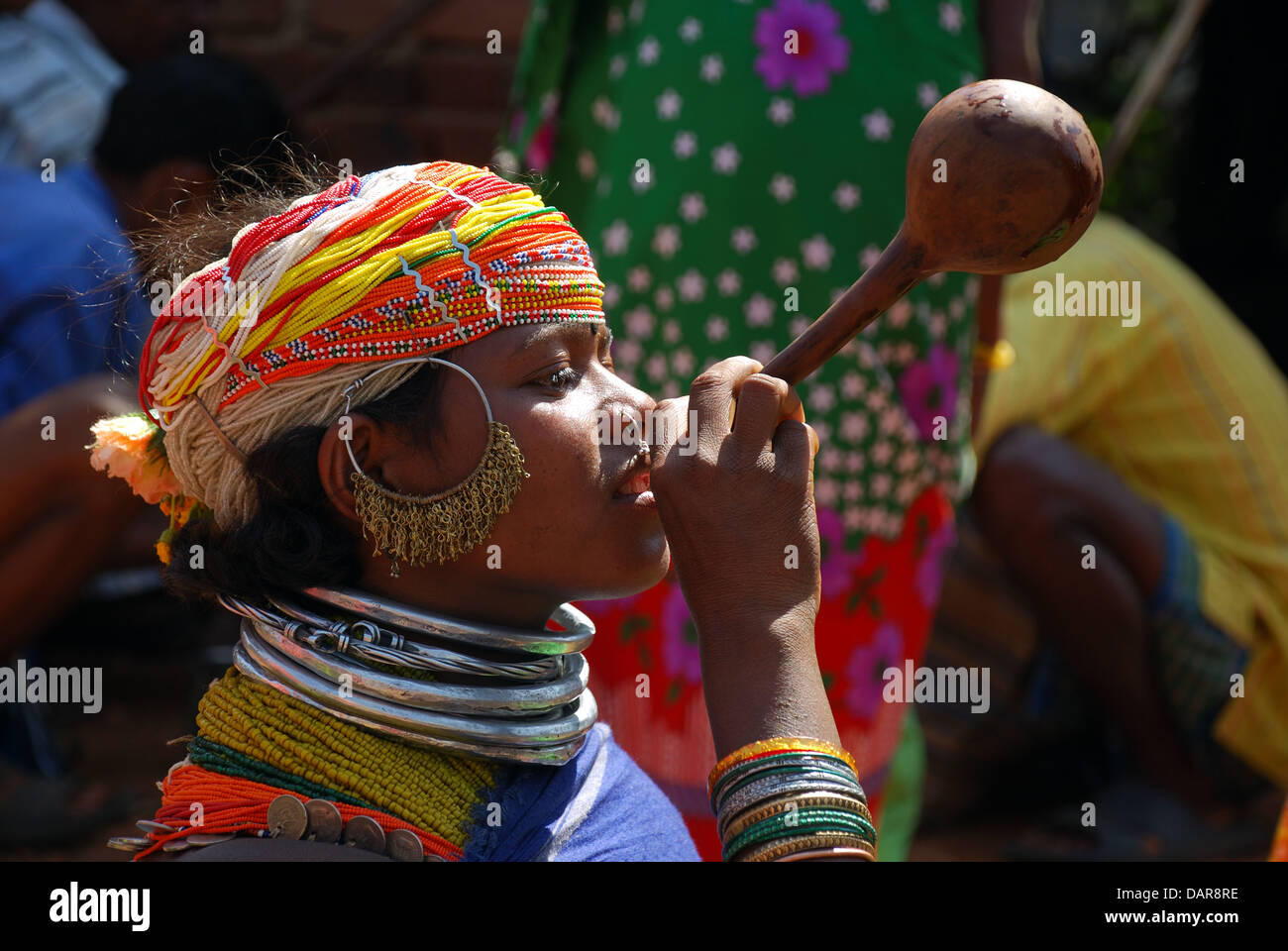 Boozing of Bonda Tribe Stock Photo - Alamy