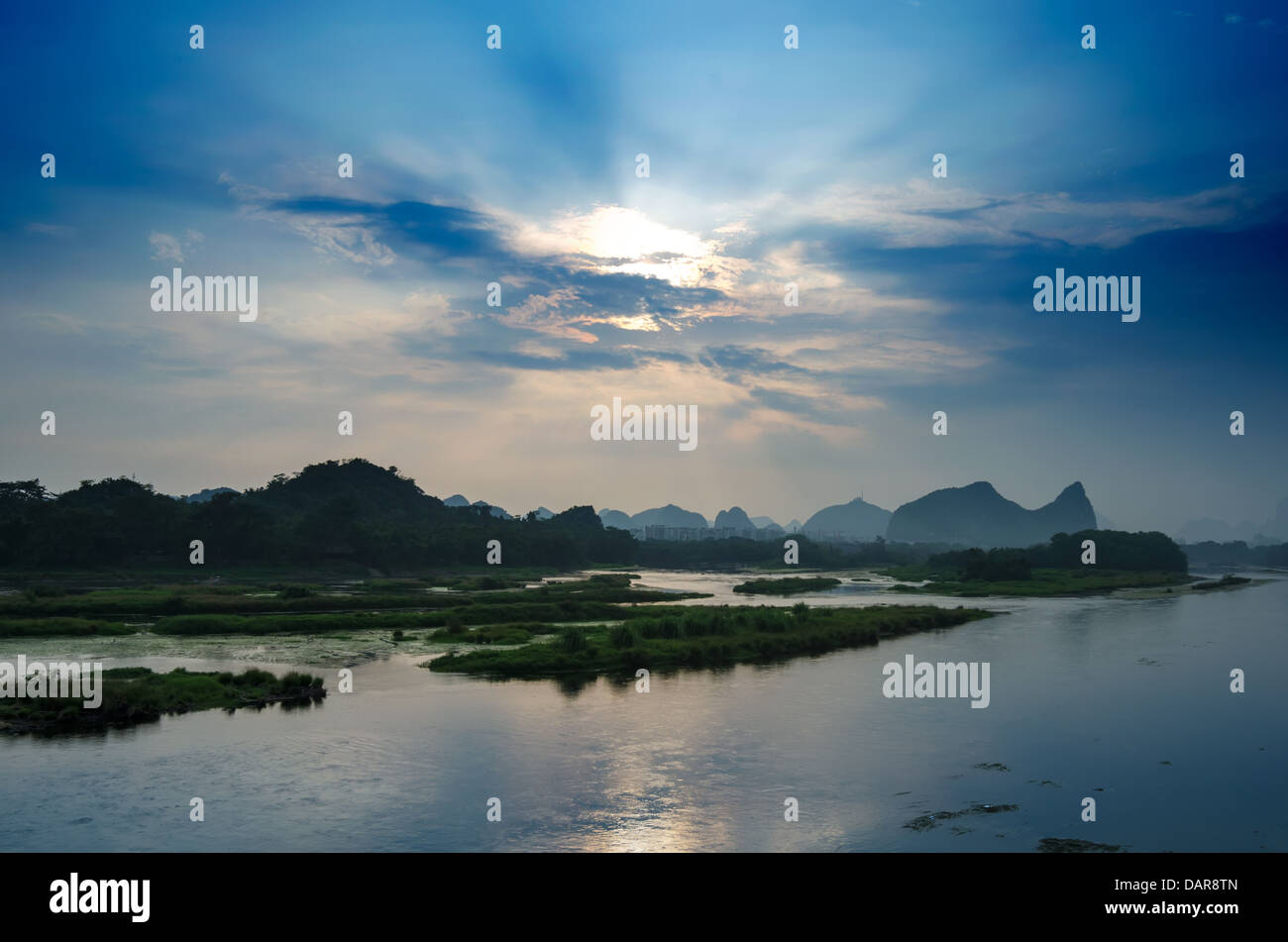 Beautiful natural scenery in Guilin Stock Photo - Alamy