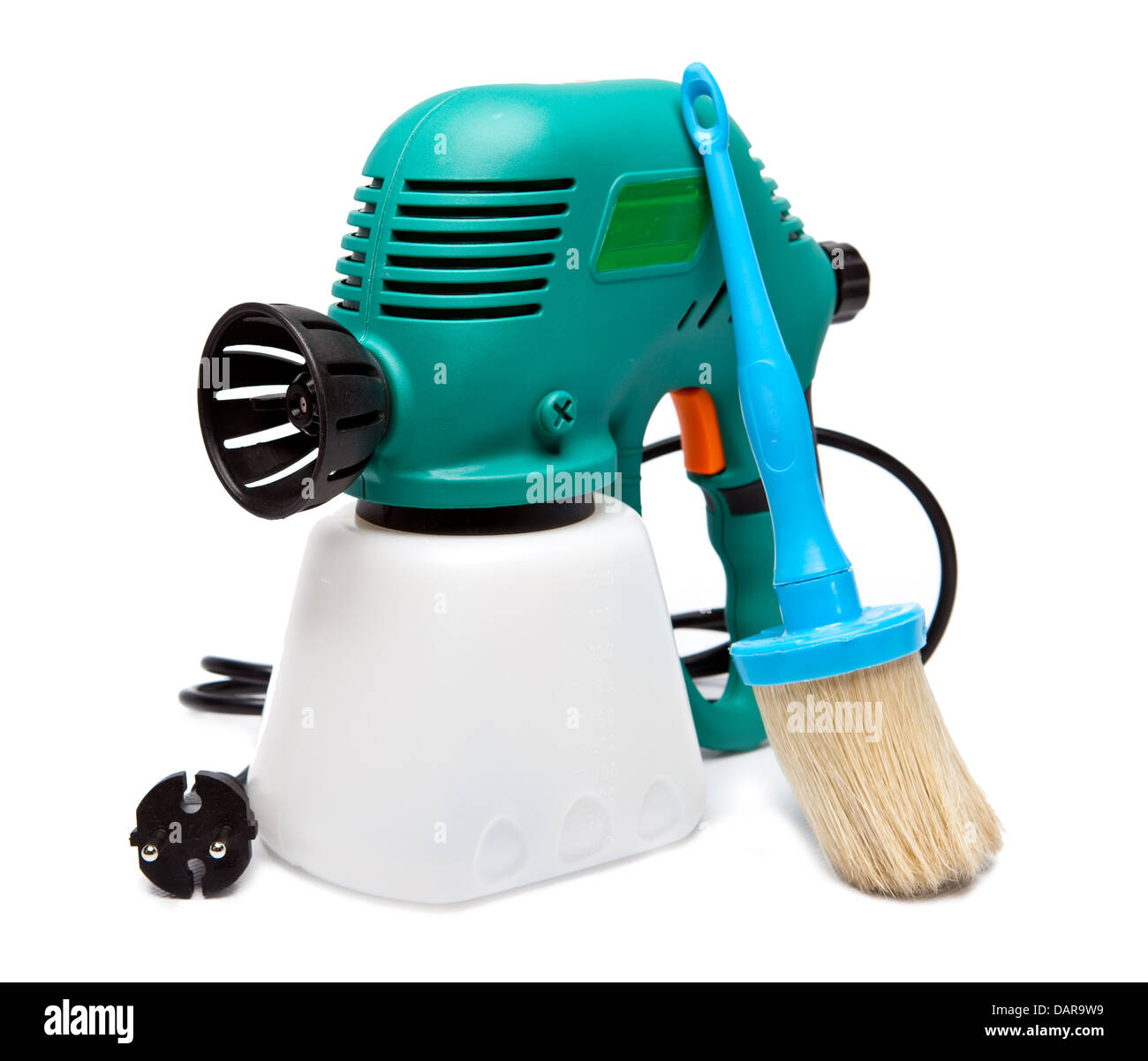 electrical spray gun for coloration, for color pulverization and a ...