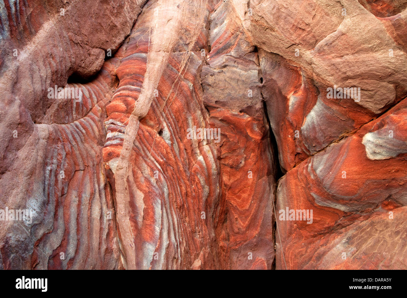 Multi-colored rocks in Petra, Jordan Stock Photo - Alamy
