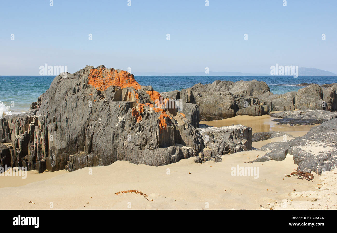 Spiky Beach, close to Swansea, Tasmania, Australia Stock Photo - Alamy