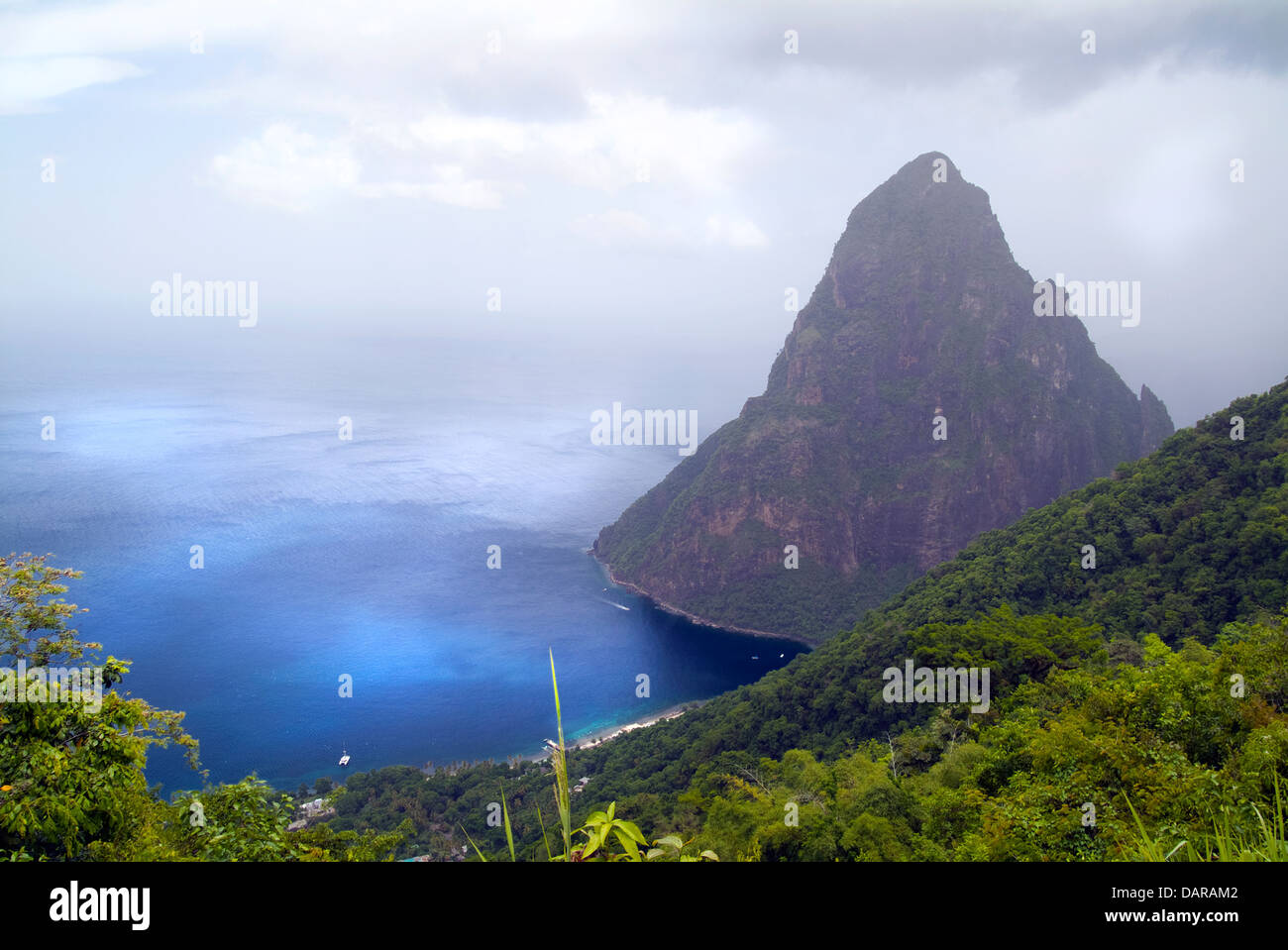 View of Petit Piton Stock Photo - Alamy