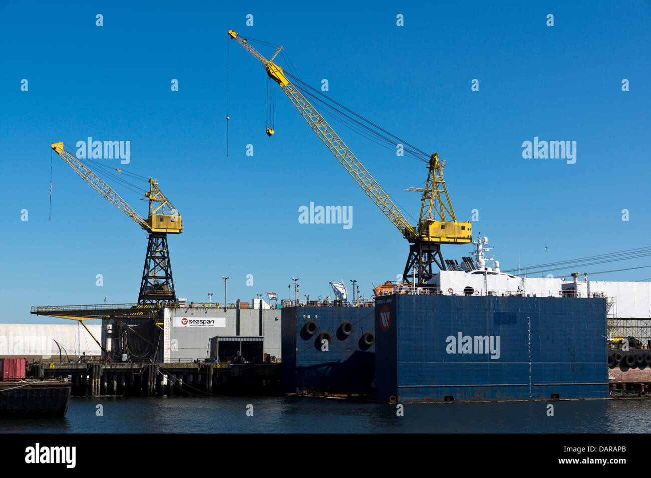 Seaspan Vancouver Drydock shipyard, North Vancouver, British Columbia ...