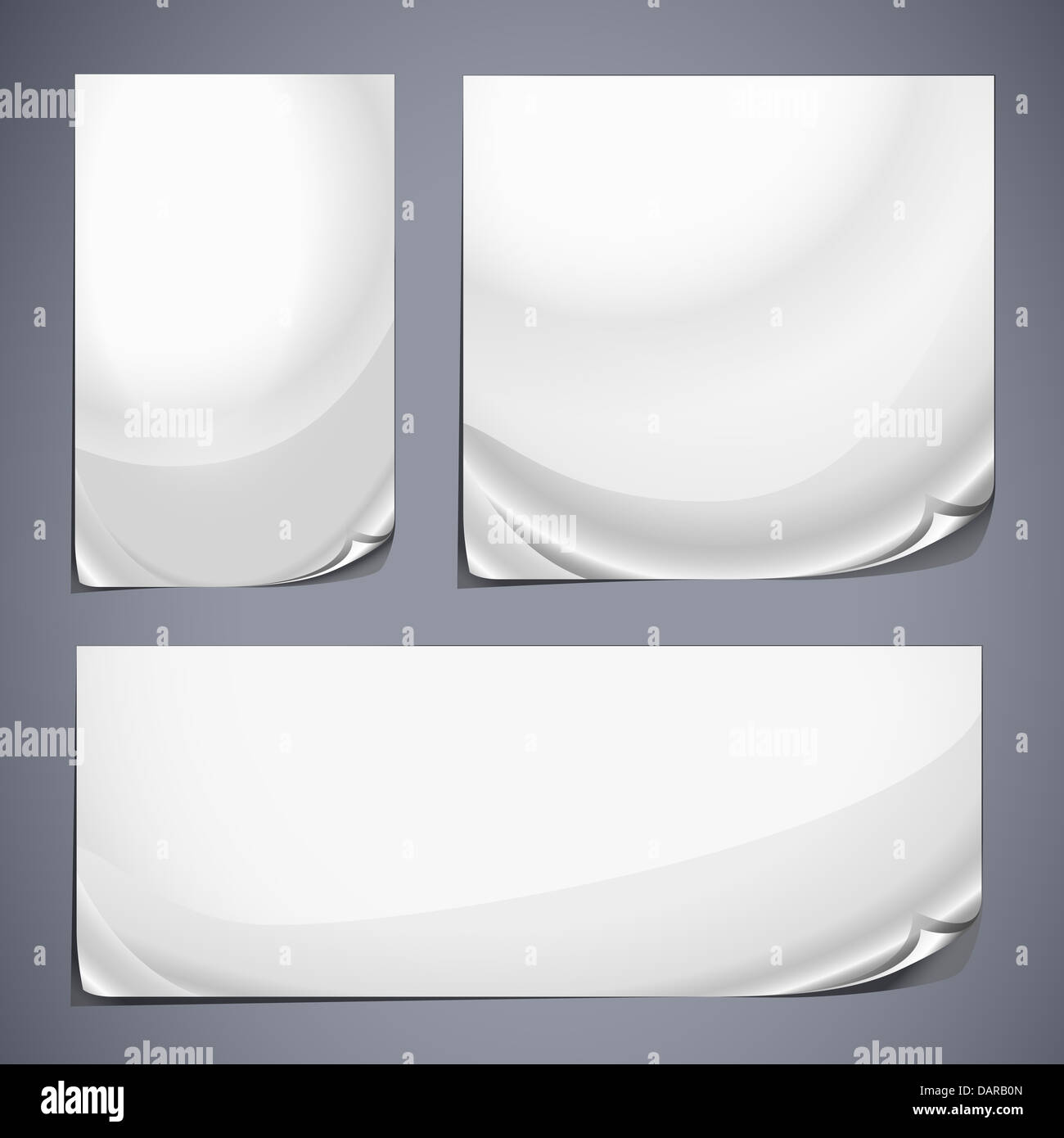 Set of grey glossy stickers Stock Photo - Alamy
