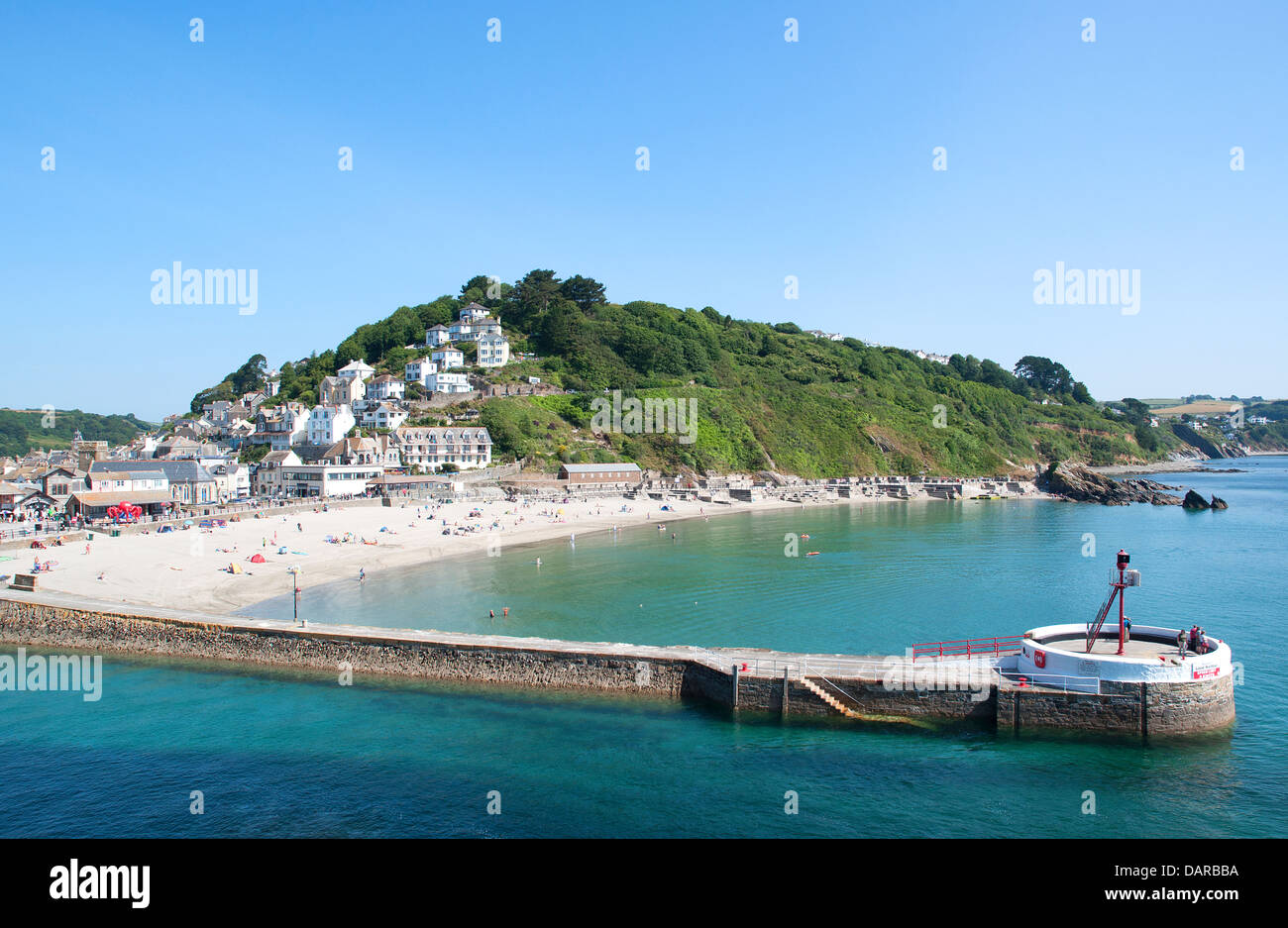The " Banjo Pier " at Looe in Cornwall, UK Stock Photo - Alamy