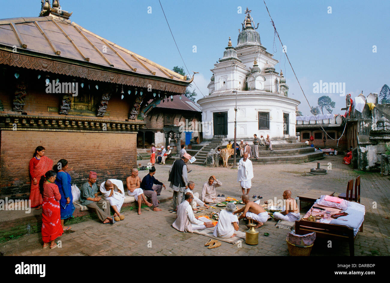 Funeral ritual by Newar people ( Nepal Stock Photo - Alamy