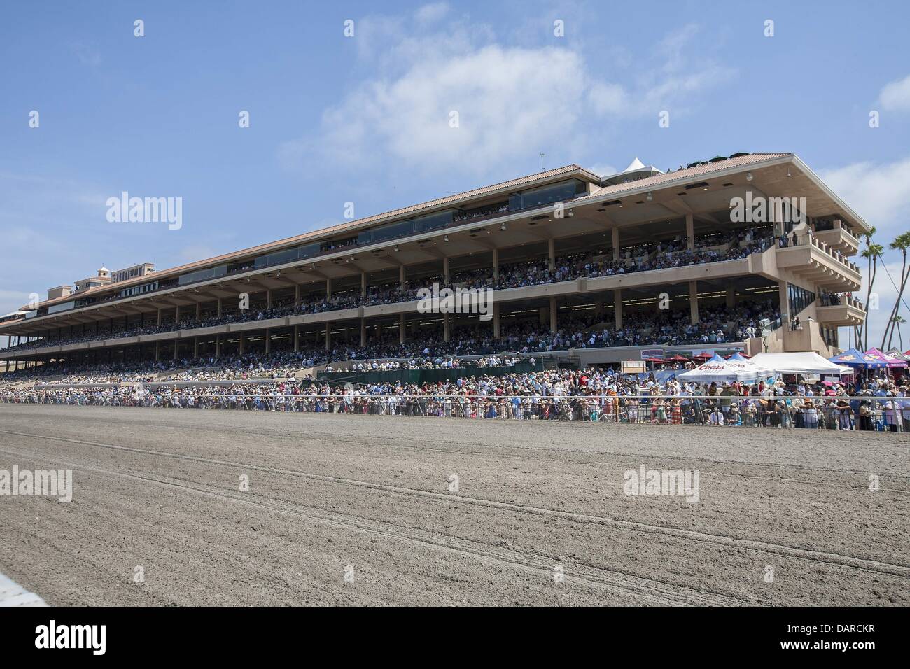 Del Mar, California, USA. 17th July, 2013. Fans pack the grandstands ...