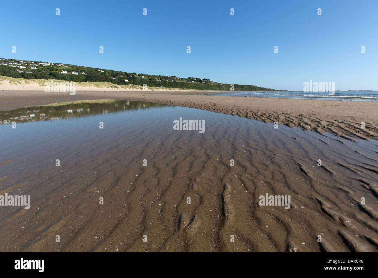Town of Harlech, Wales. Picturesque view of the southern section of ...