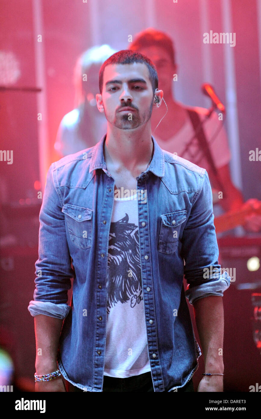 Toronto, Canada. July 17, 2013. American pop rock band JONAS BROTHERS ...