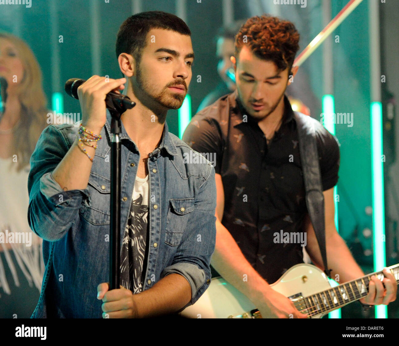 Toronto, Canada. July 17, 2013. American pop rock band JONAS BROTHERS ...