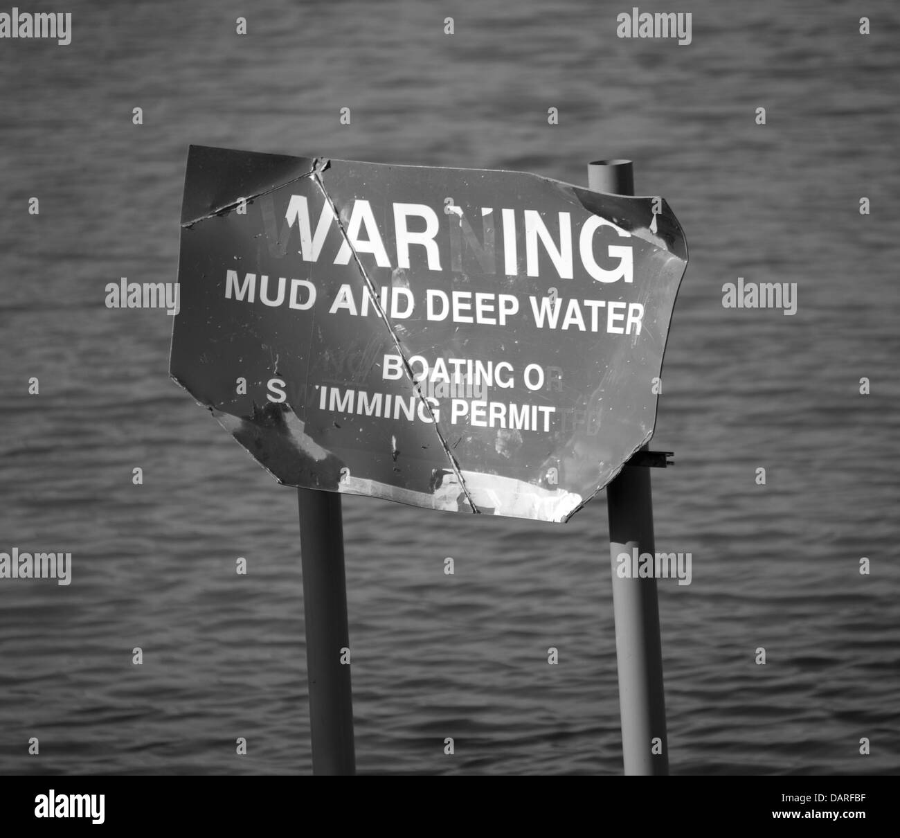 Pond sign Black and White Stock Photos & Images - Alamy
