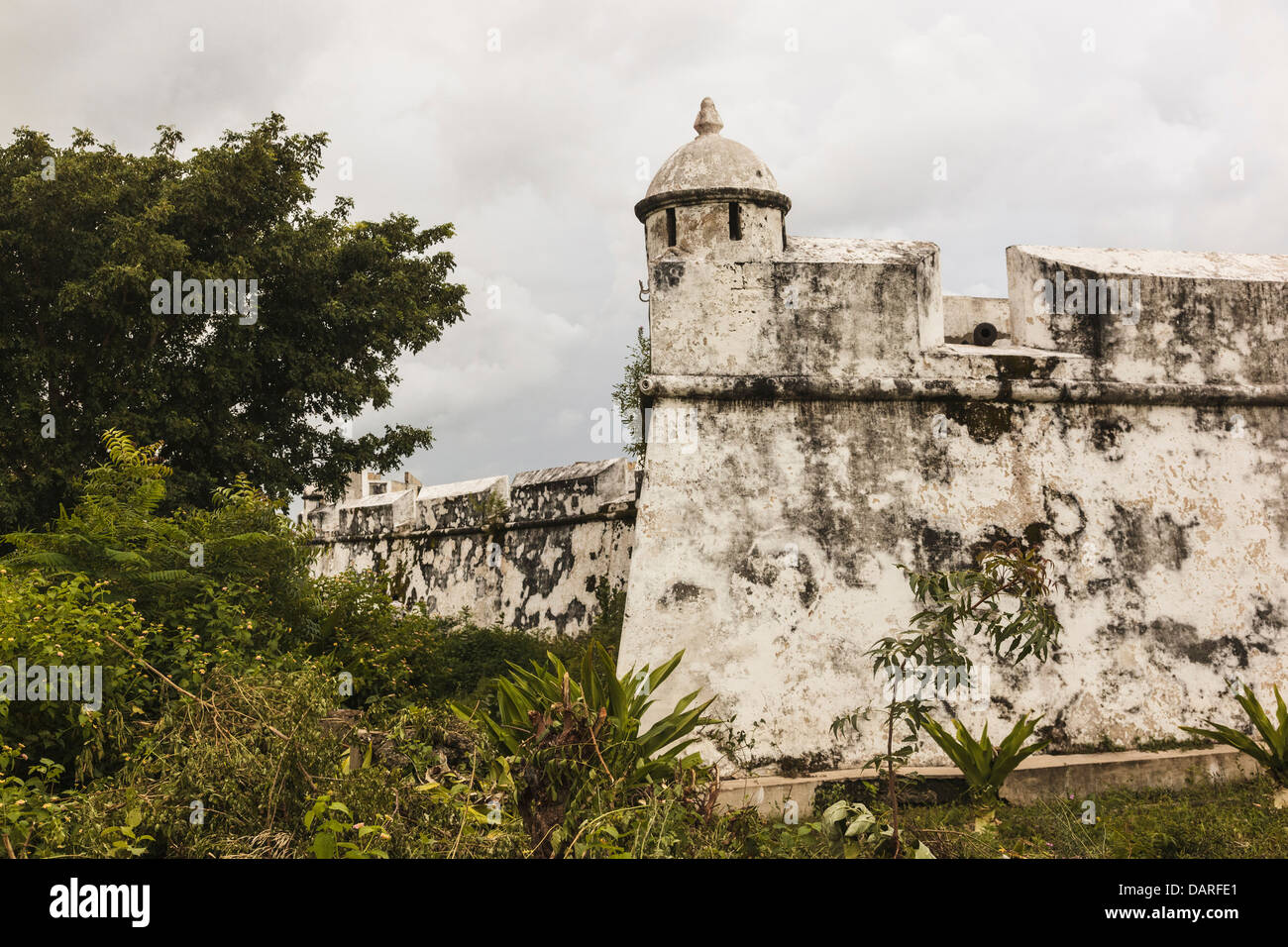 Africa, Mozambique, Ibo Island, Quirimbas National Park. Exterior shot ...