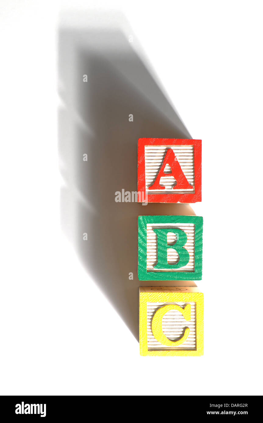 Abc blocks hi-res stock photography and images - Alamy