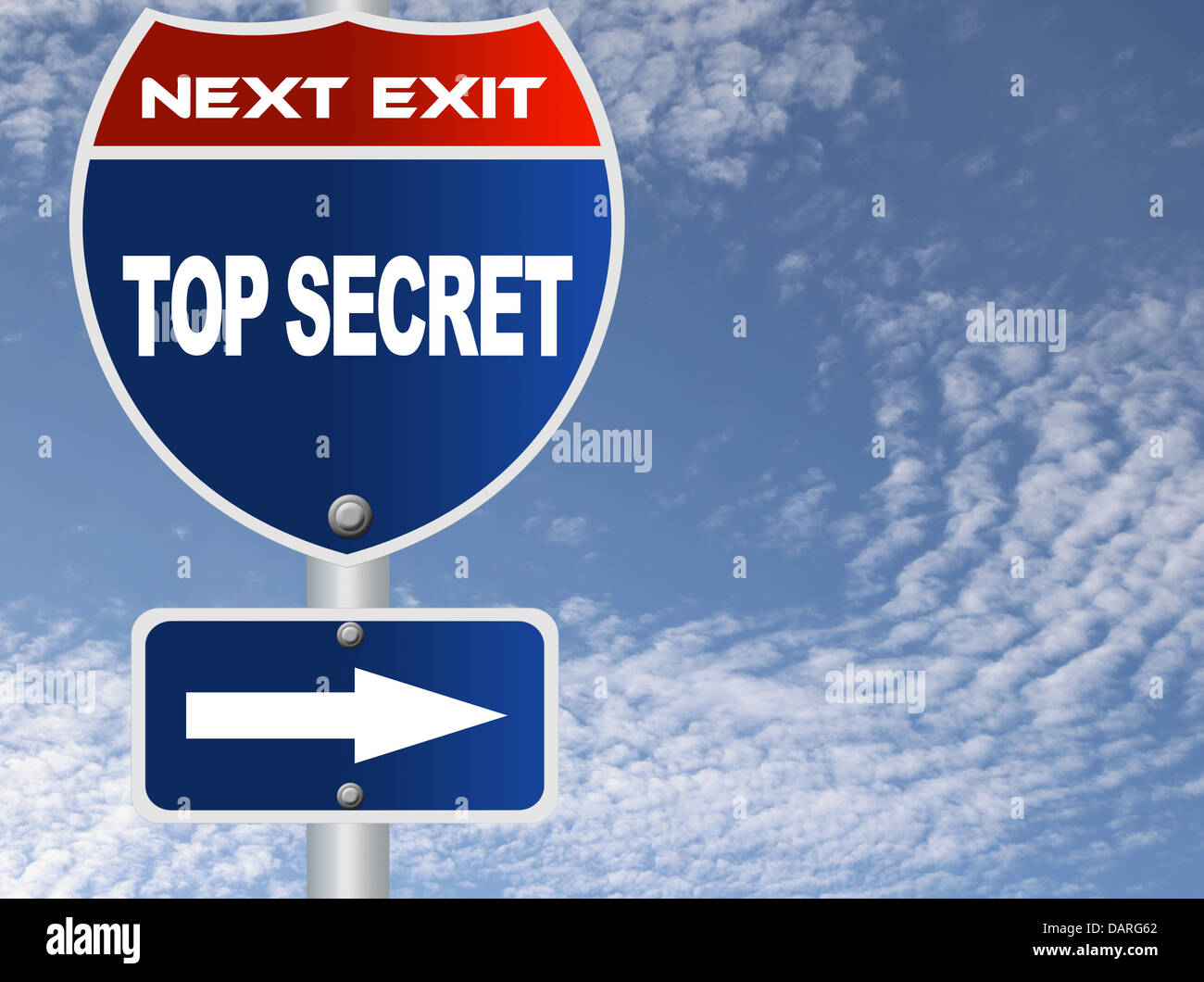 Top secret road sign Stock Photo - Alamy