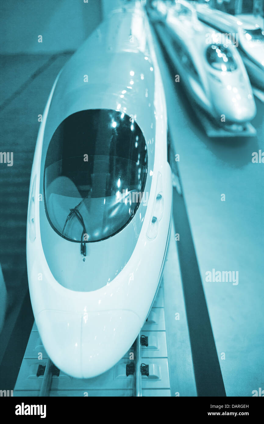 High-speed train model Stock Photo - Alamy