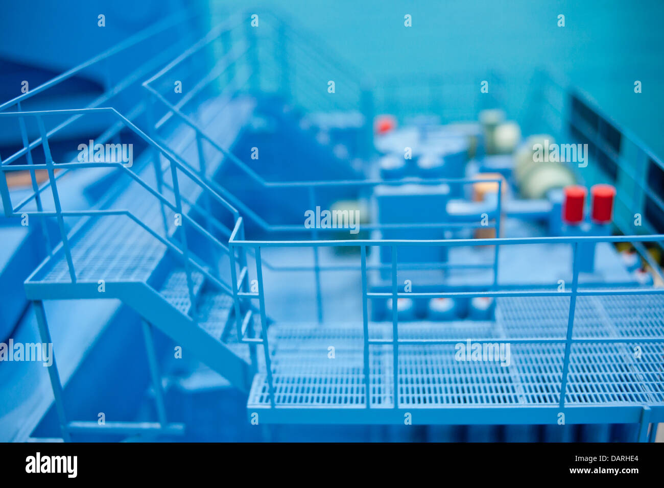 Factory production line aisle Stock Photo - Alamy