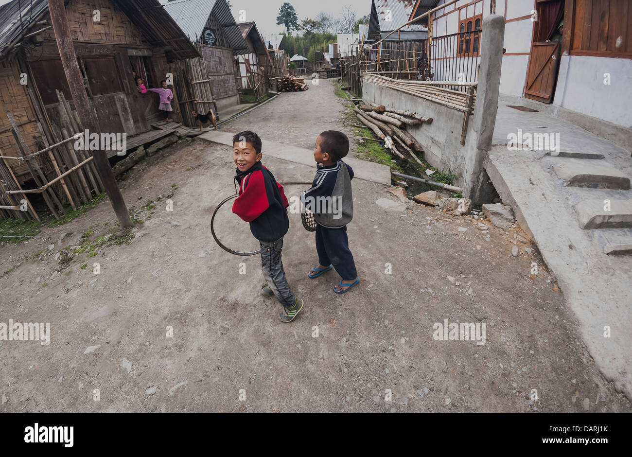 Children playing road hi-res stock photography and images - Alamy