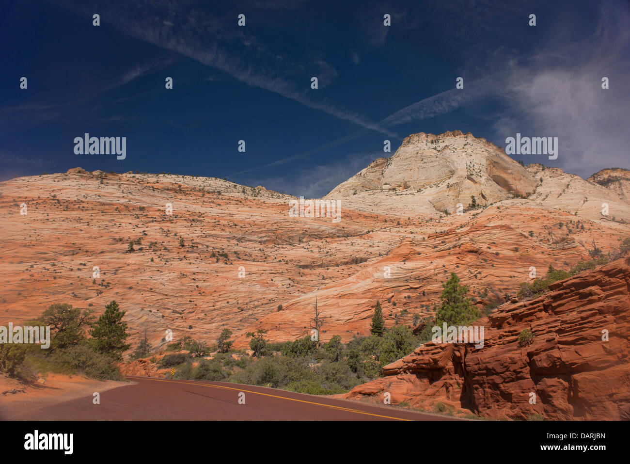 Fabulous southwestern high desert scenery, Zion National Park, Utah ...