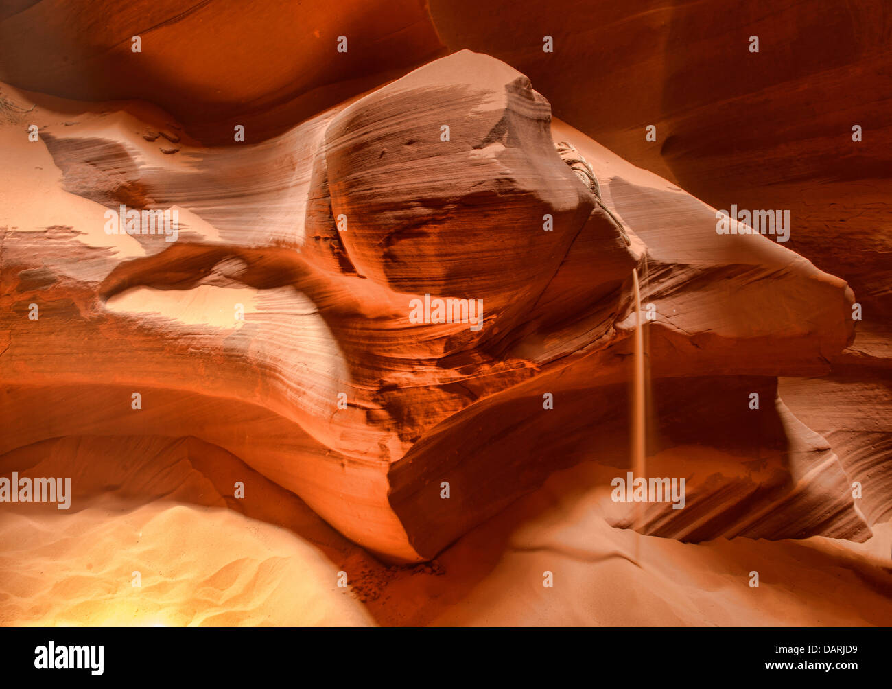 Falling sand in antelope canyon hi-res stock photography and images - Alamy