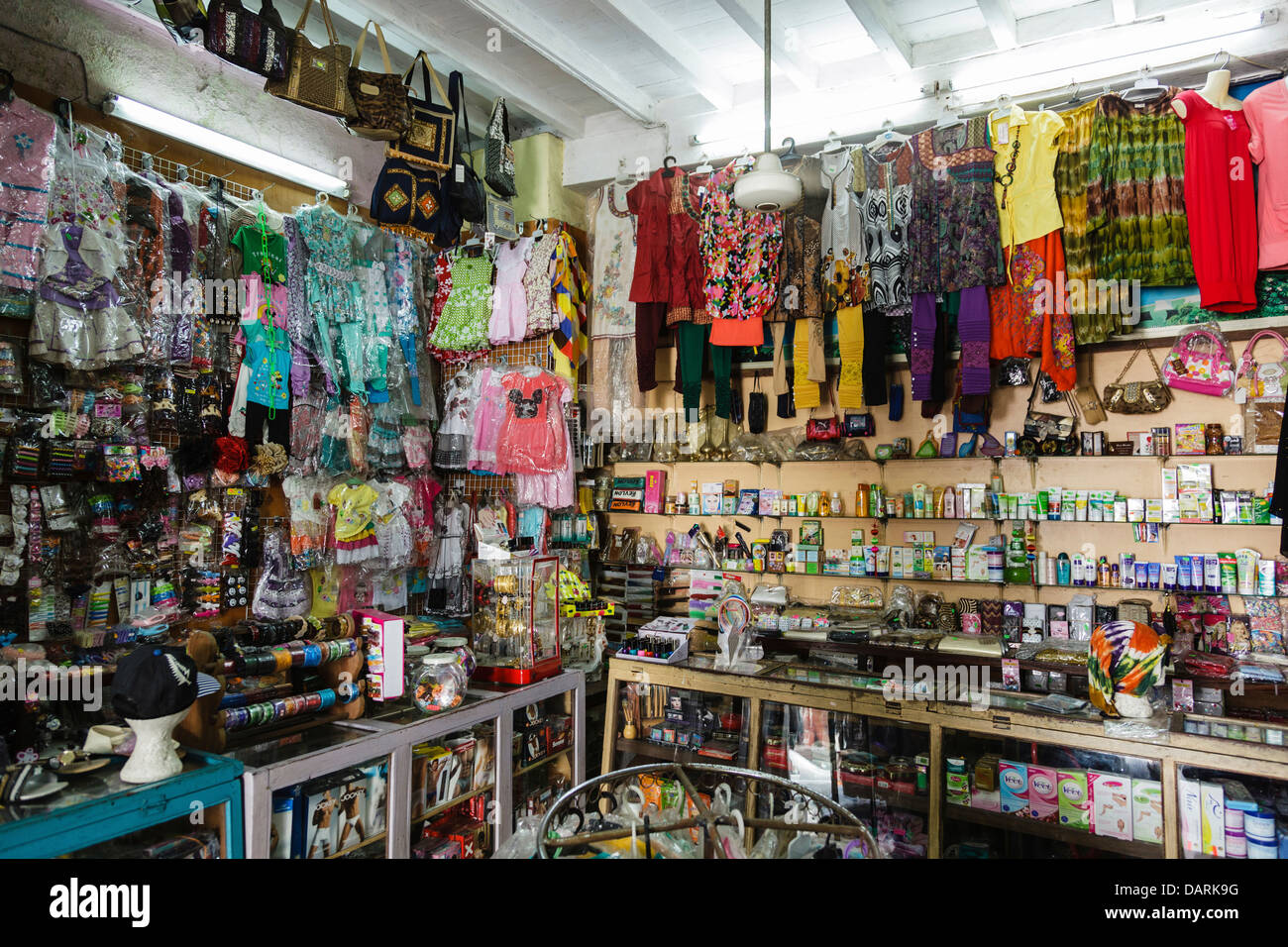 Africa, Tanzania, Zanzibar, Stone Town. Clothing and beauty products ...