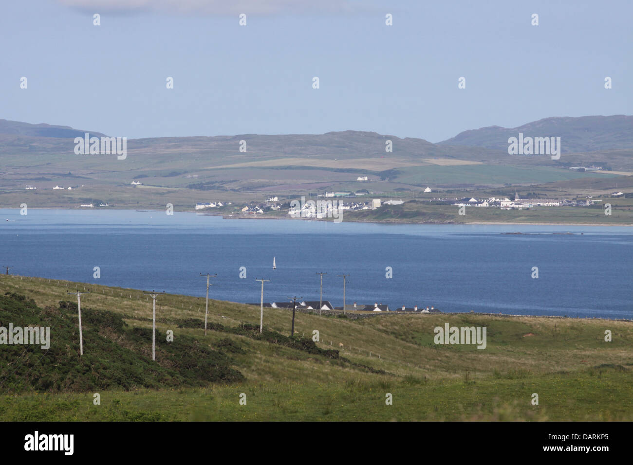 Loch Indaal and Bowmore Islay Scotland July 2013 Stock Photo - Alamy