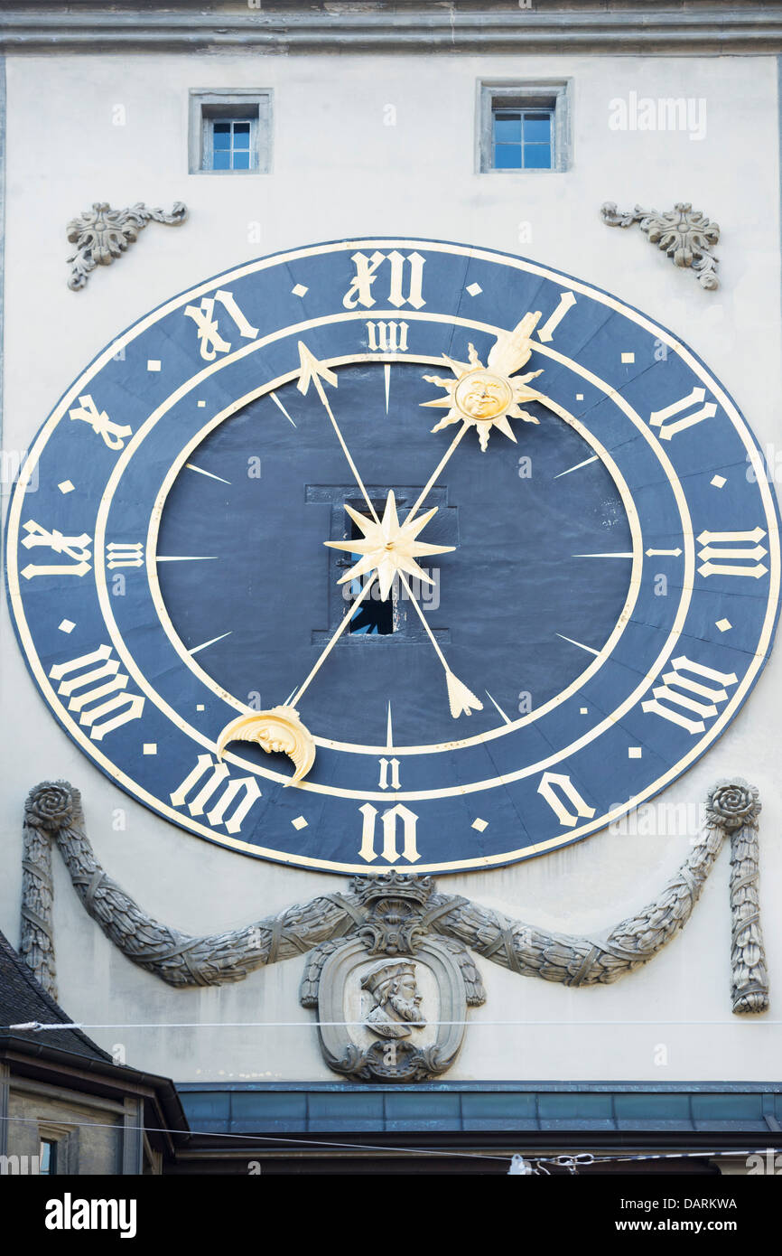 Europe, Switzerland, Bern, Swiss capital city, Zytglogge astronomical ...