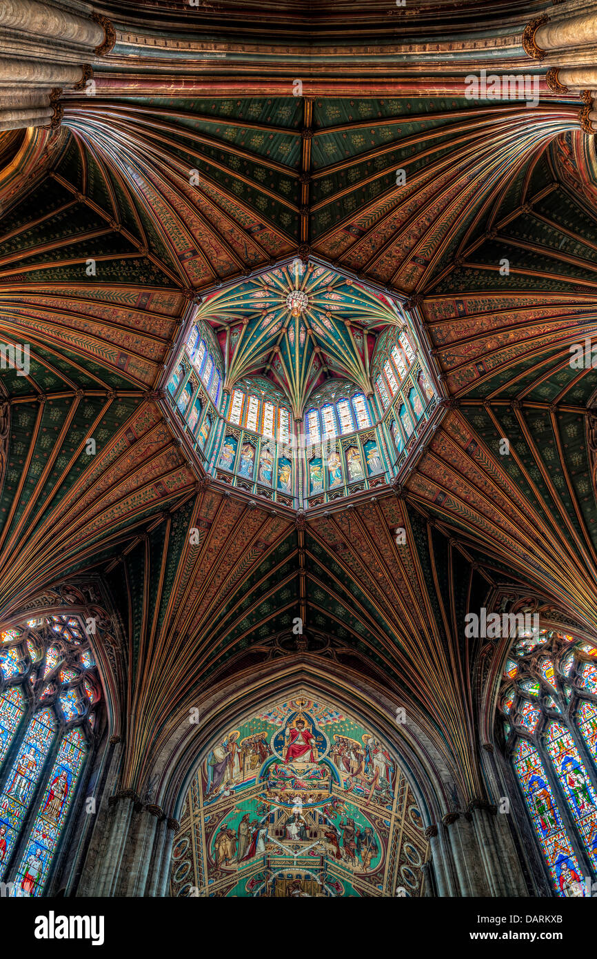 Ceiling detail Ely cathedral Stock Photo - Alamy