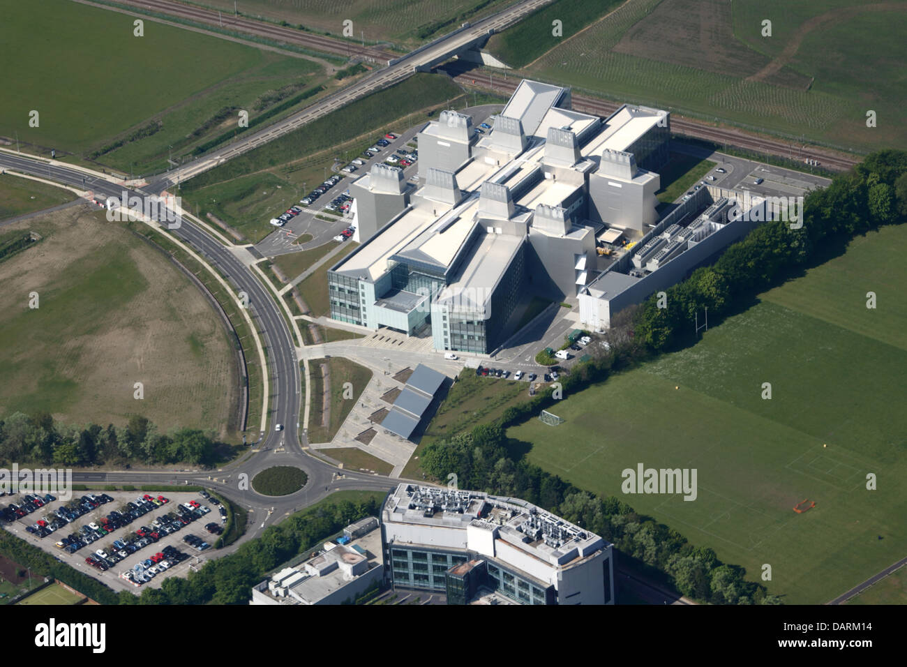 Aerial View of the New Lab of Molecular Biology, Cambridge Stock Photo ...
