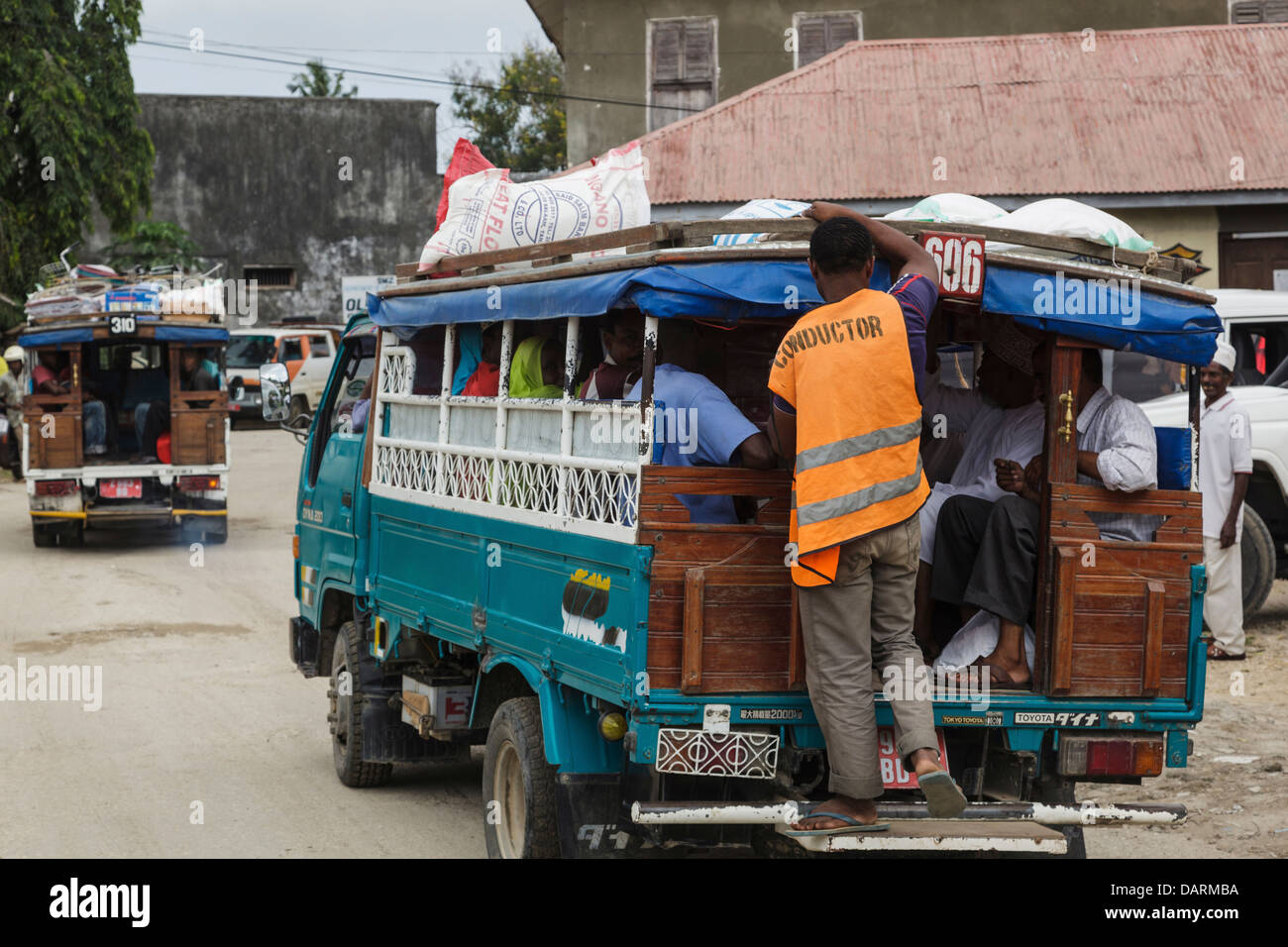 Africa, Tanzania, Zanzibar, Pemba Island, Chake Chake. Conductor ...