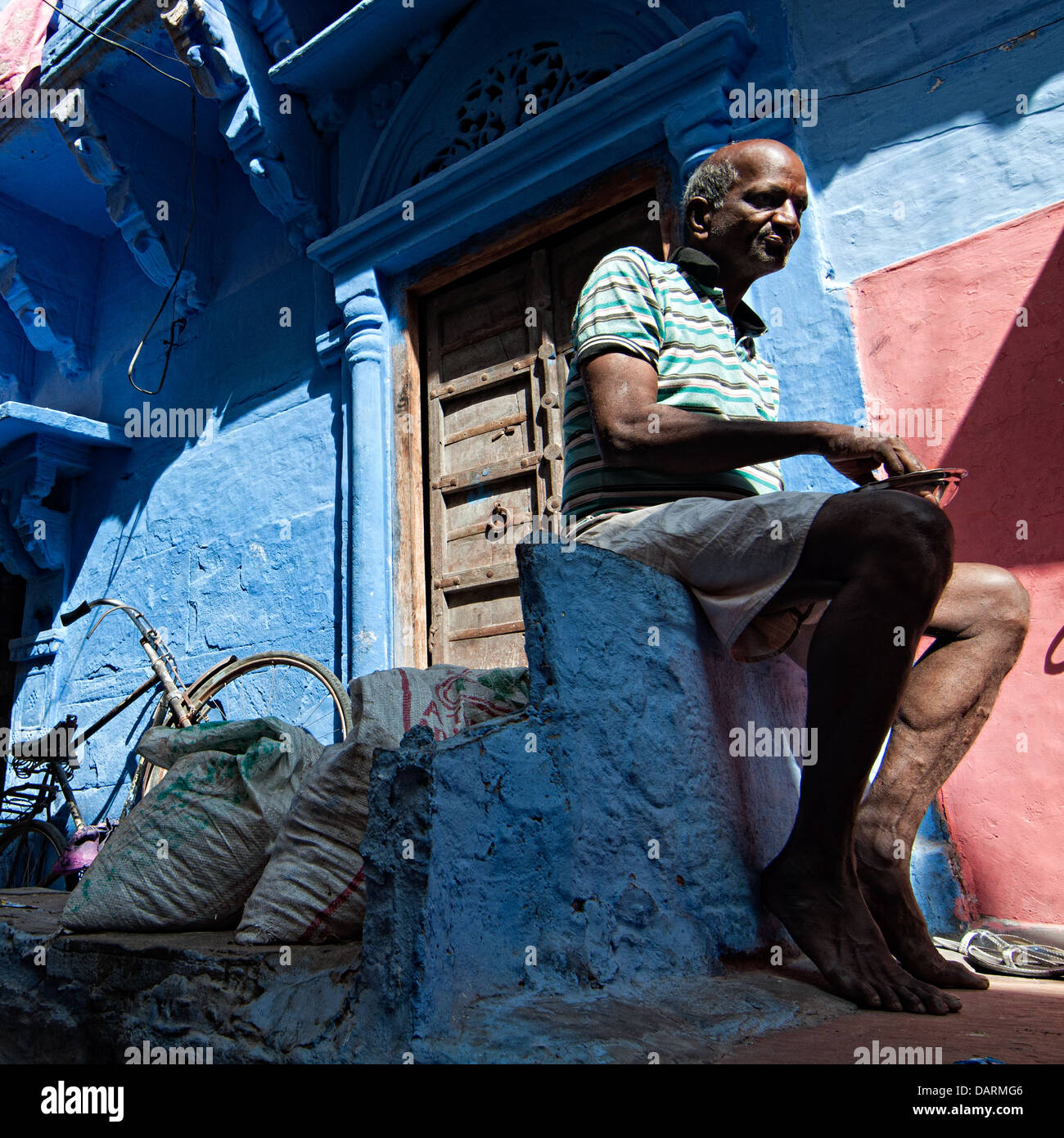 Indian man building home hi-res stock photography and images - Alamy