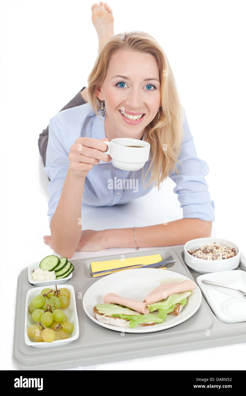 Senior woman help home Cut Out Stock Images & Pictures - Alamy