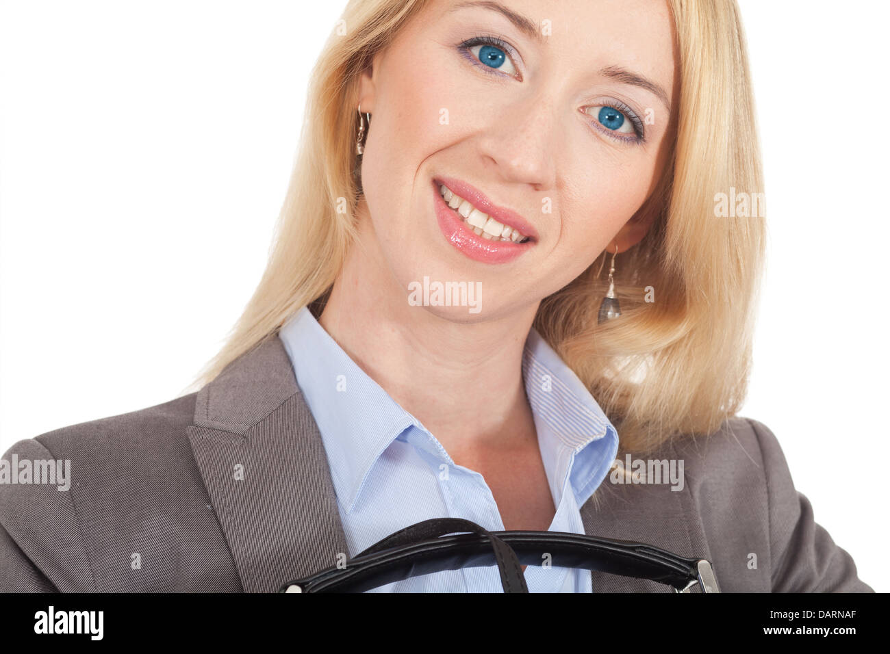 Woman hello, stands hi-res stock photography and images - Alamy