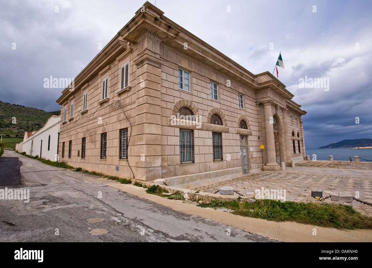 The Tuna factory in Favignana in the Egadi Islands, Sicily Stock Photo ...