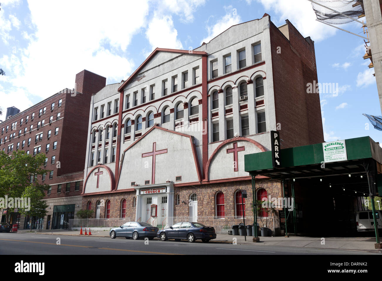 Salvation and deliverance church in East Harlem in New York City Stock ...