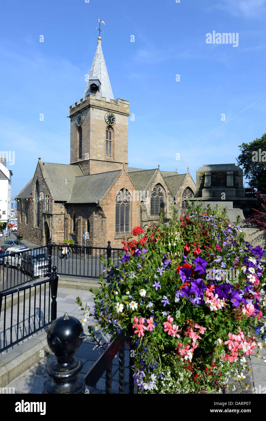 Guernsey, Channel Islands, Parish Church at St Peter Port, Guernsey ...